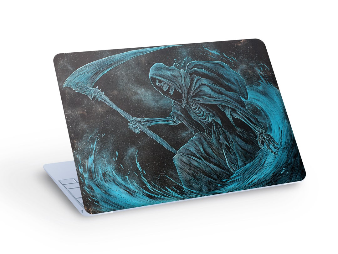 Abstract DEATH Grim Reaper LAPTOP SKIN Decal Sticker, MacBook Skin ...