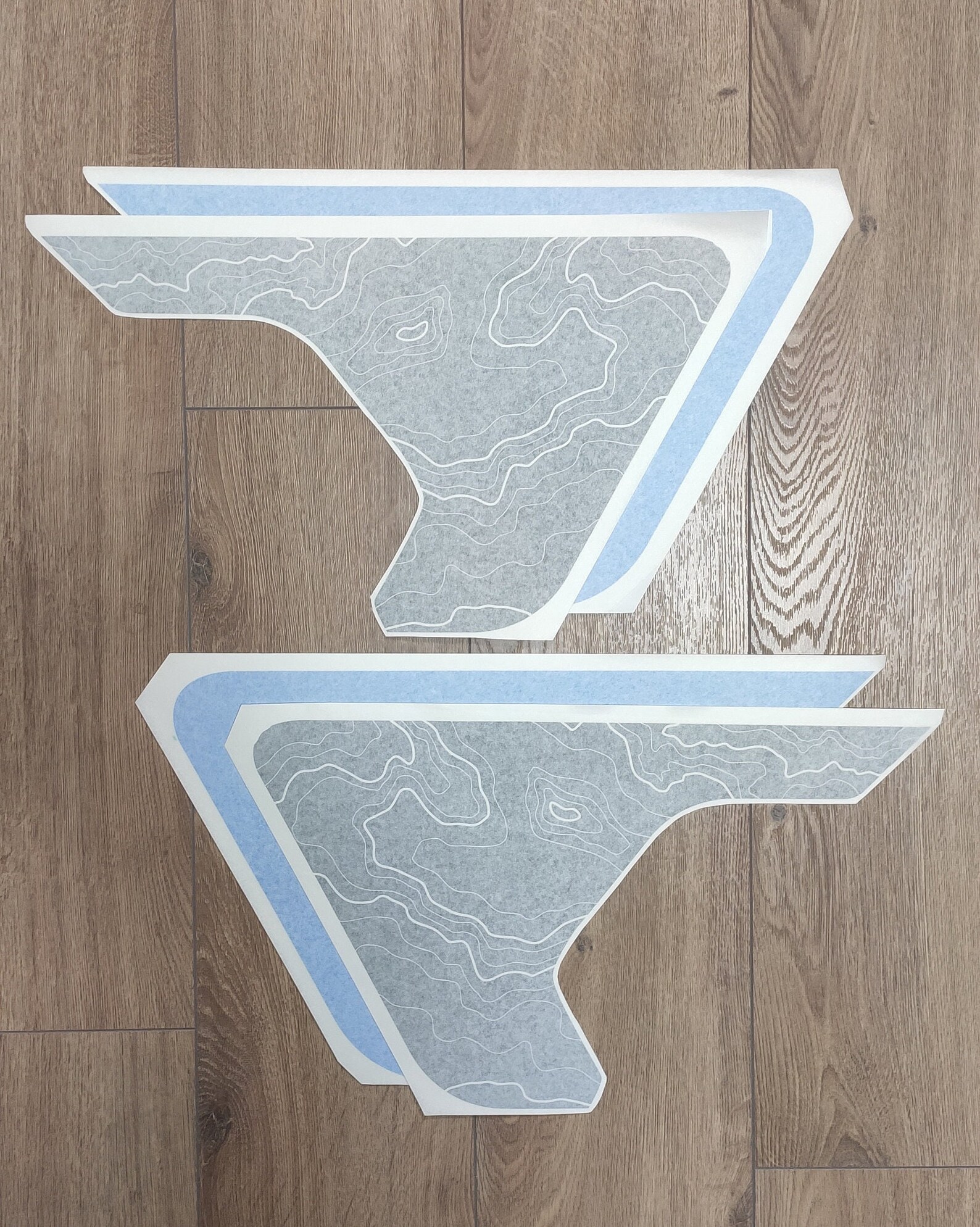 Two-layer Topography Decals ,topography Fender Vent Vinyl Decal Sticker ...