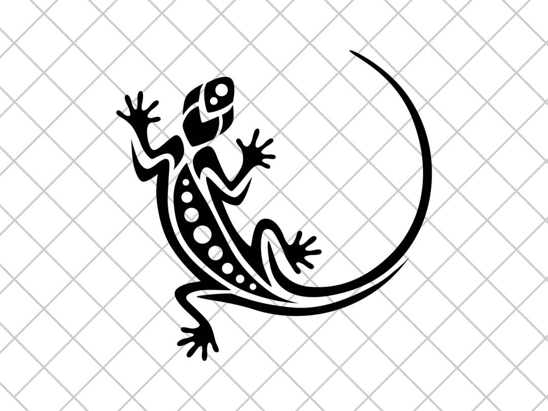 Lizard Vinyl Decal Sticker, Adventure Decal, Salamander Lizard Decal ...