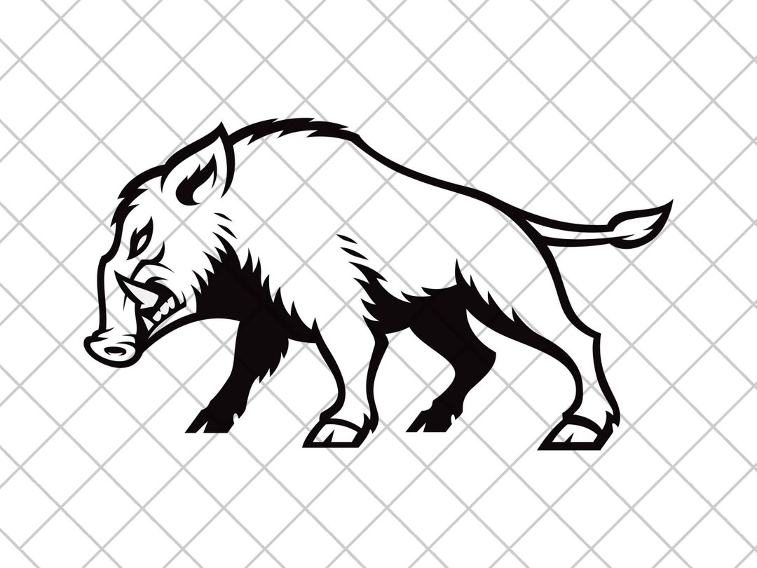 Wild Boar Vinyl Decal Sticker, Hunting Decal, Boar Laptop Stickers, Top ...