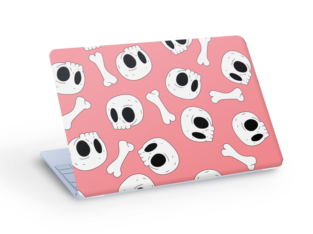 SKULLS & Bones LAPTOP Cartoon SKIN Decal Sticker, Colorful Cartoon ...