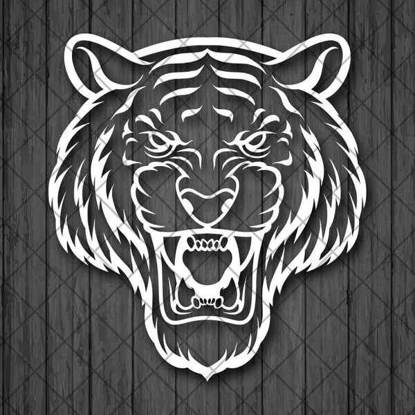 Tiger Angry Decal - Etsy
