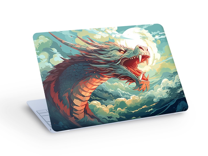 DRAGON LAPTOP SKIN Decal Sticker, Dragon MacBook Skin, Dragon Unique ...
