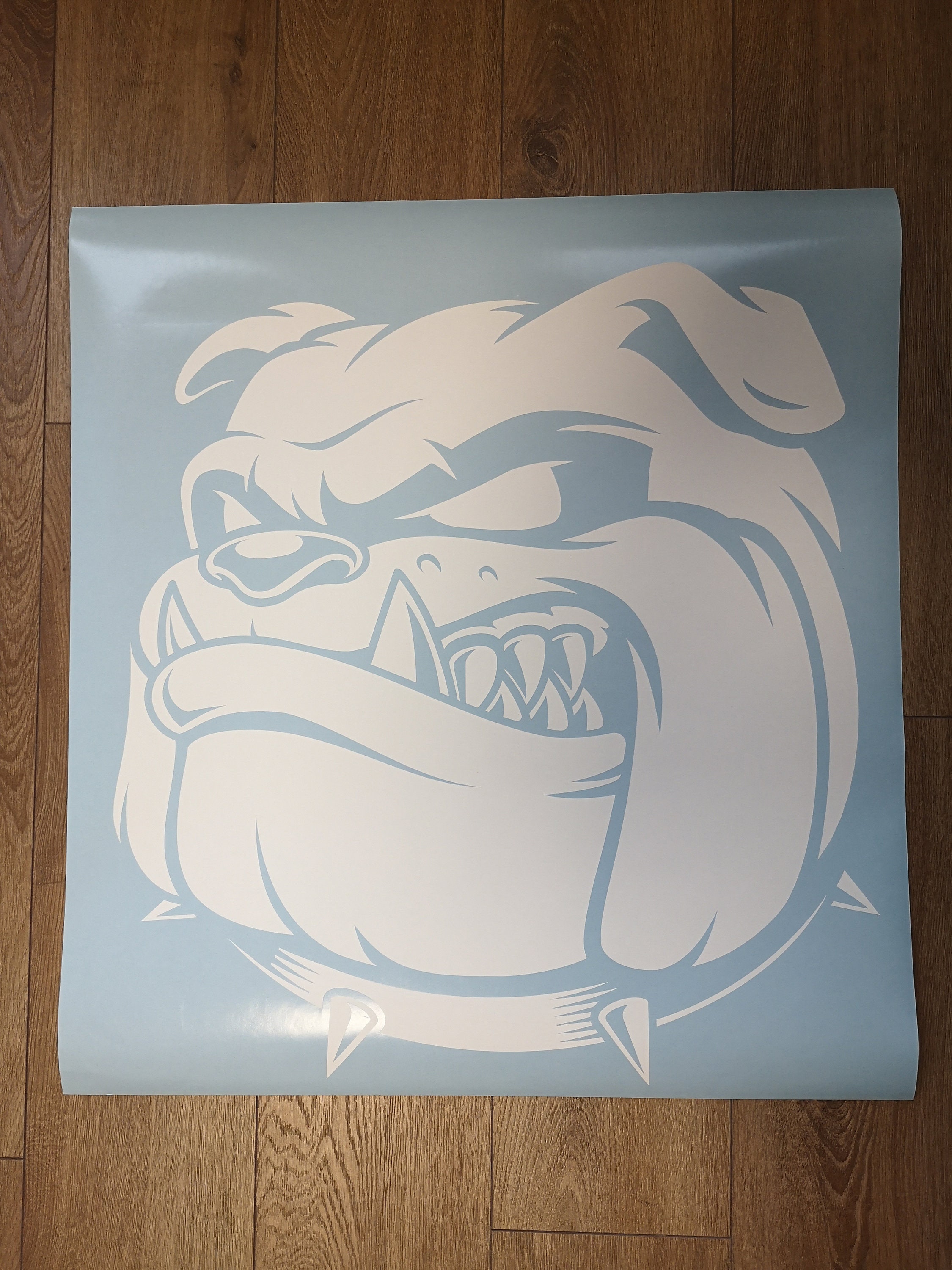 Mad Dog Vinyl Decal Sticker Bulldog Decal Angry Bulldog - Etsy