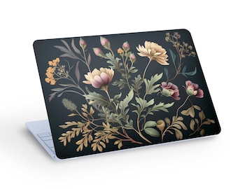 Natural Wild Flowers Laptop Skin, Flowers MacBook Skin, Laptop Skin ...