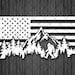 BIGFOOT USA Mountain Forest Vinyl Decal Sticker, American Bigfoot Decal ...