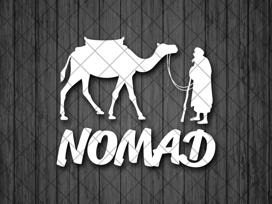 NOMAD Vinyl Decal Sticker, Nomad Sahara Decal, SAHARA Desert Camel ...