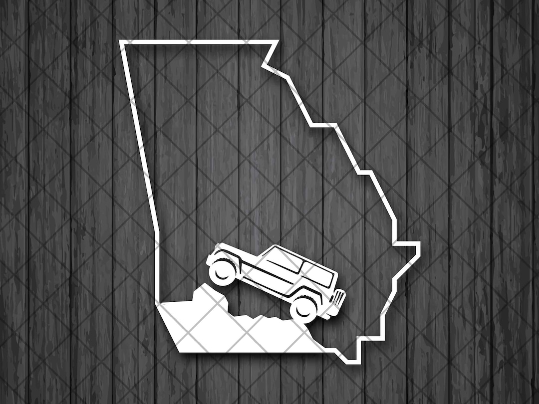 Off-road Car State Vinyl Decal Sticker Your State With the Little 4x4 ...