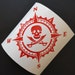 Pirate Skull Compass Vinyl Decal Sticker Compass Rose Ship - Etsy
