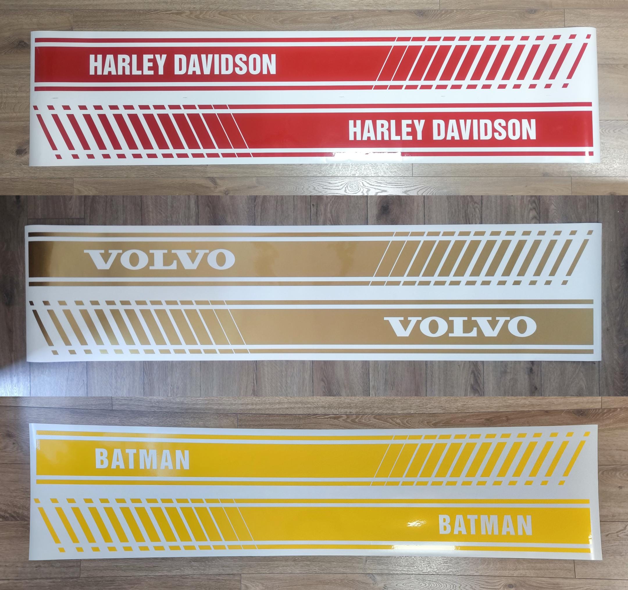 2x Universal Side Stripes / Racing Stripes Decal Sticker Set - 155cm X ...
