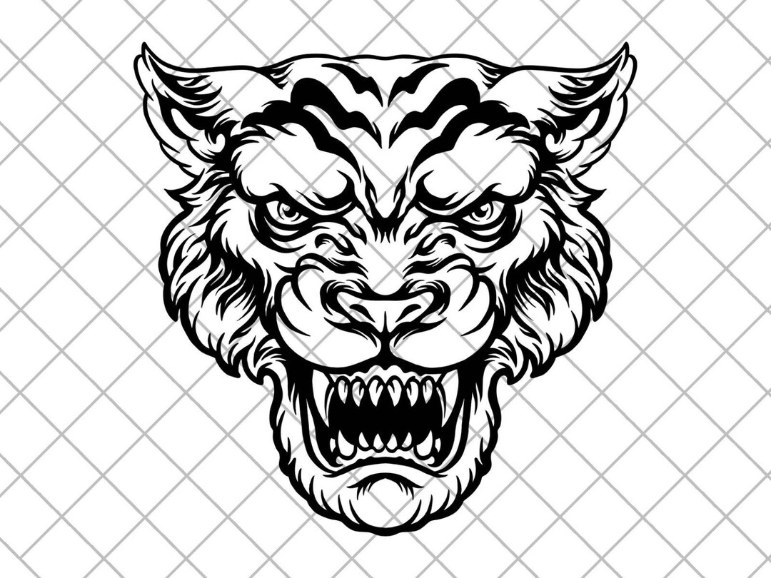 TIGER Vinyl Decal Sticker, Angry TIGER Decal, TIGER Truck Decal, Tiger ...