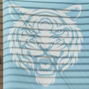 TIGER Vinyl Decal Sticker, Angry TIGER Decal, TIGER Truck Decal, Tiger ...