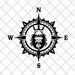 POSEIDON Compass Vinyl Decal Sticker, God of the Sea, POSEIDON Car ...