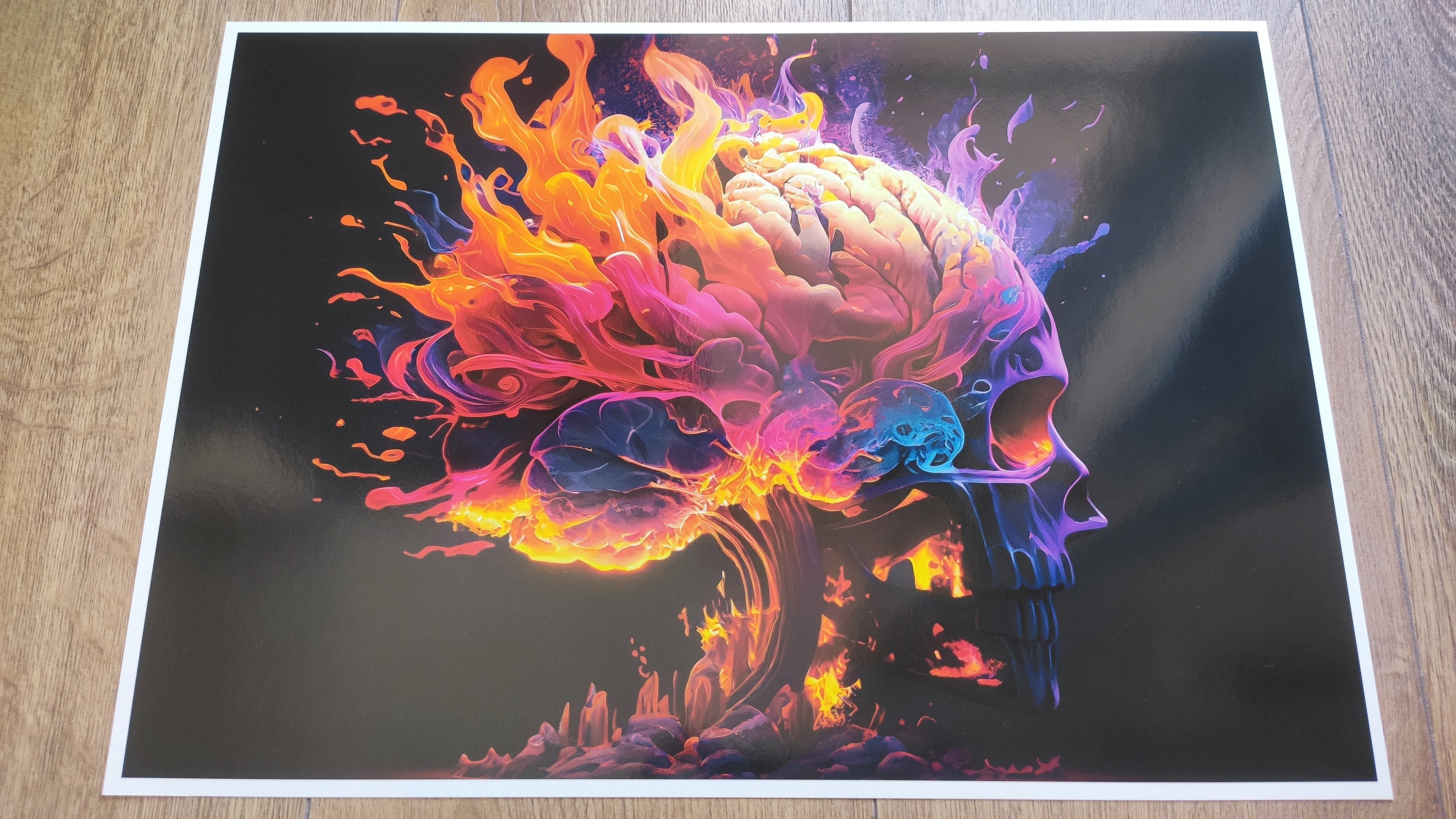 Brain Storm LAPTOP SKIN Decal Sticker, Brain Burnout MacBook Skin ...