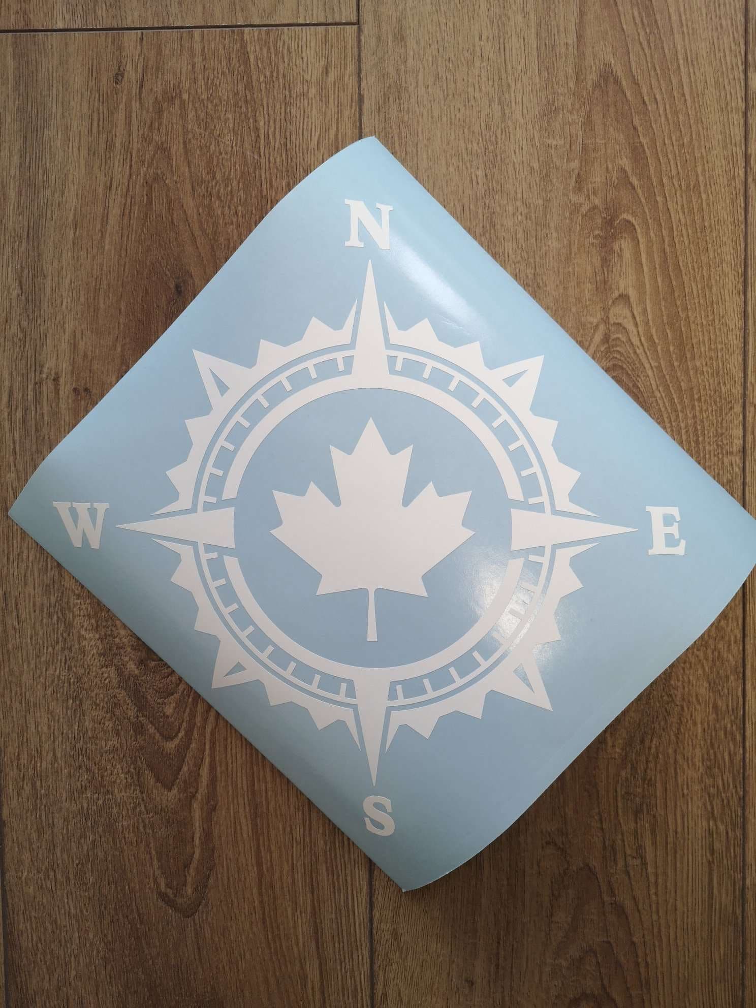 CANADA Maple Leaf COMPASS Vinyl Decal Sticker CANADA Decal - Etsy