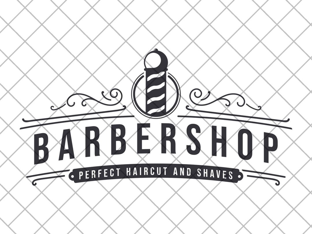 BARBERSHOP Vinyl Decal Sticker, Barbershop Cut Vinyl Wall Decal ...