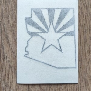 USA Arizona State Vinyl Decal Sticker, US Flag Arizona State Car Decal ...