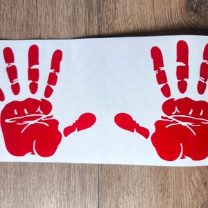 Two Hand Wave Stickers Vinyl Decal Sticker, Fits JL / JLU / JT (x2 ...