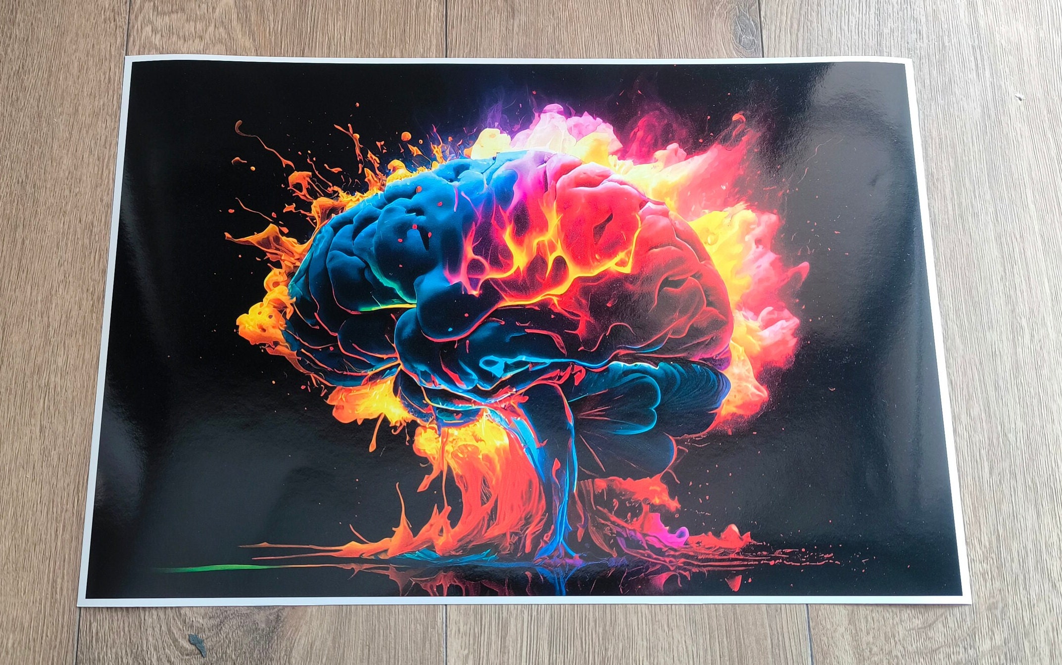 Brain Storm LAPTOP SKIN Decal Sticker, Burnout Brain MacBook Skin ...