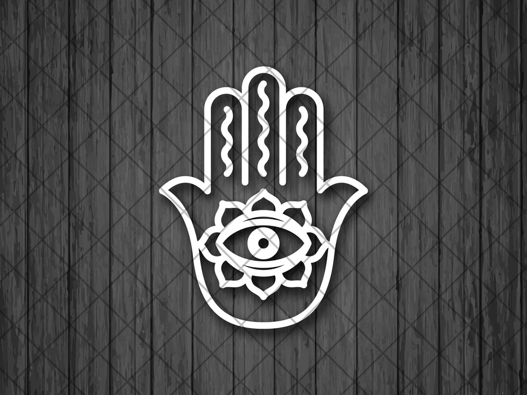 Hamsa Hand Vinyl Decal Sticker, Hand Eye Decal, Yoga Car Decal, Yoga ...