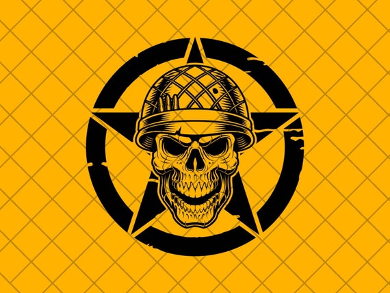 Military Skull Stickers