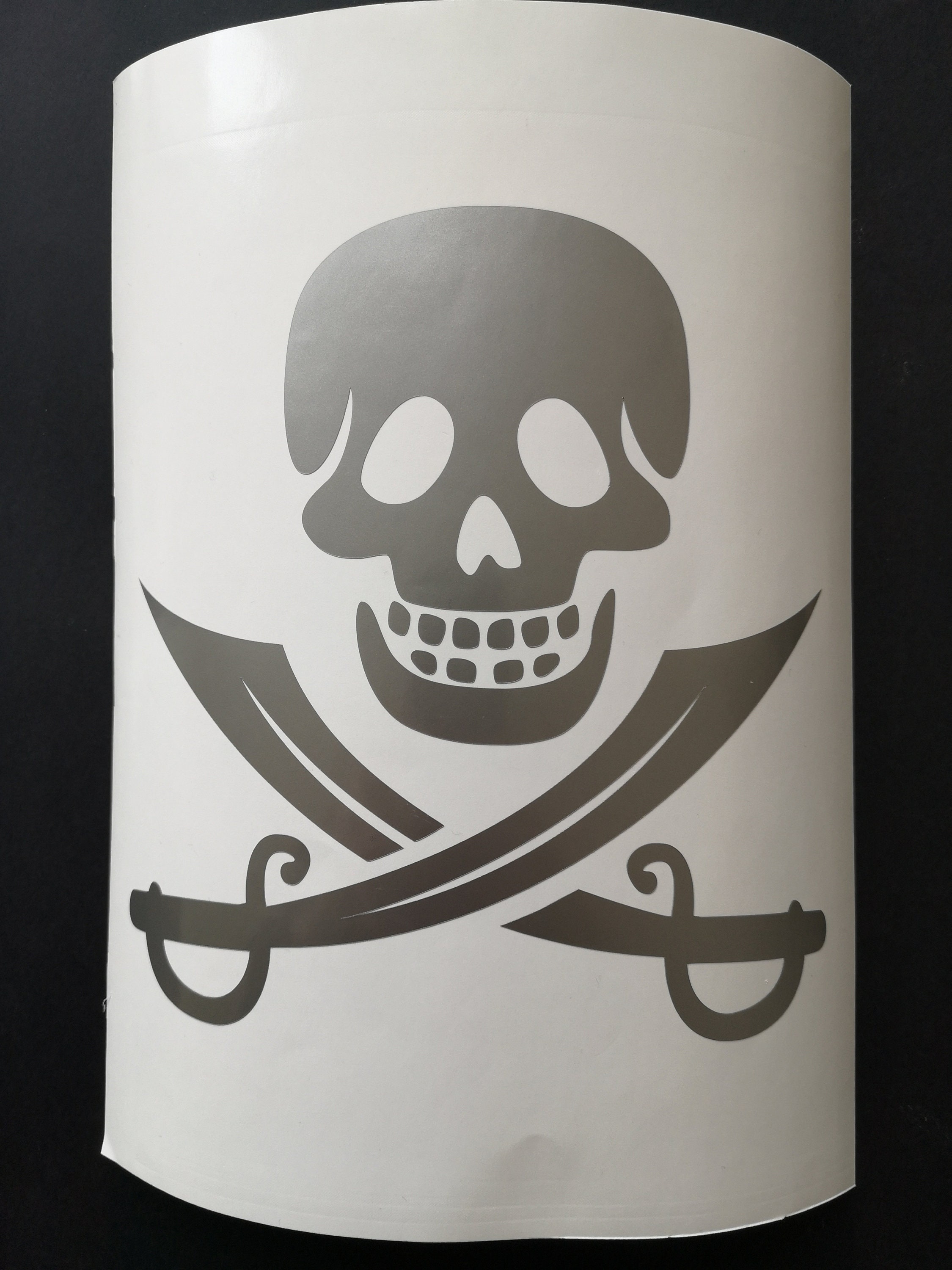 Pirate Skull Vinyl Decal Sticker Ship Captain Decal Truck - Etsy