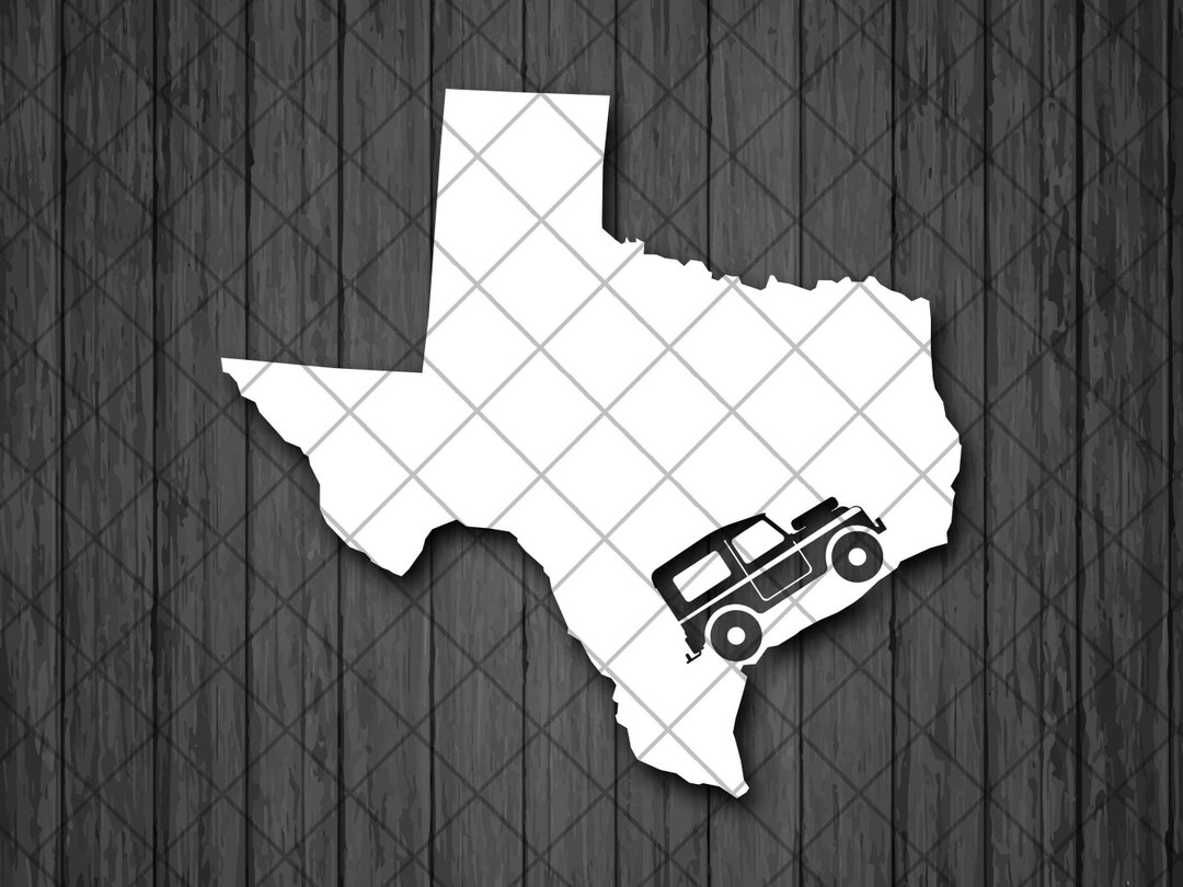 4x4 Vehicle State Vinyl Decal Sticker Your State With the Little Off ...