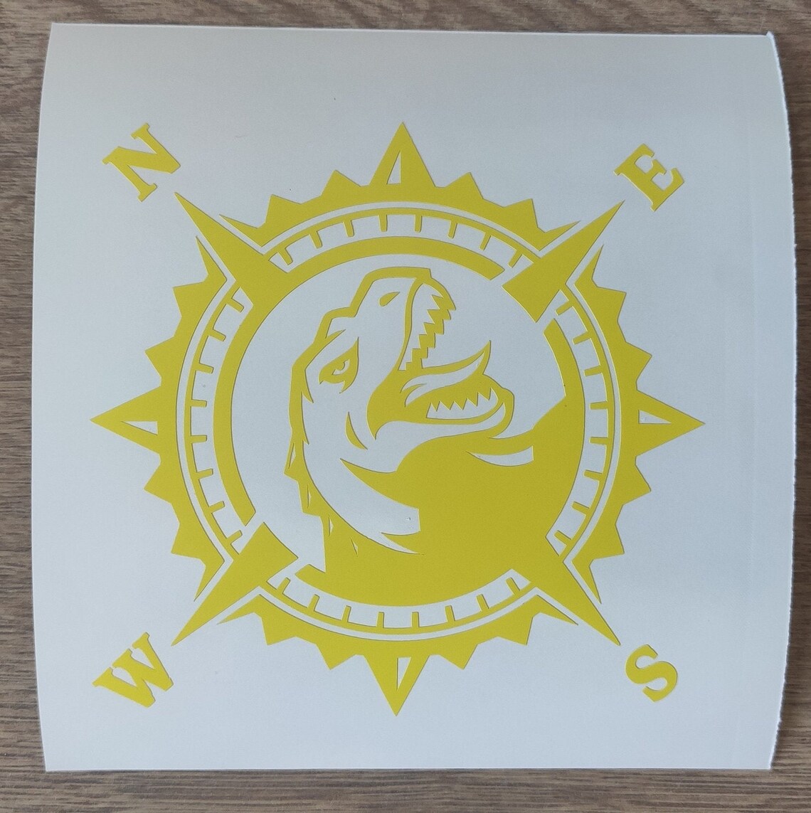 Dinosaur Compass Vinyl Decal Sticker, Compass Rose, T-REX Decal, Truck ...