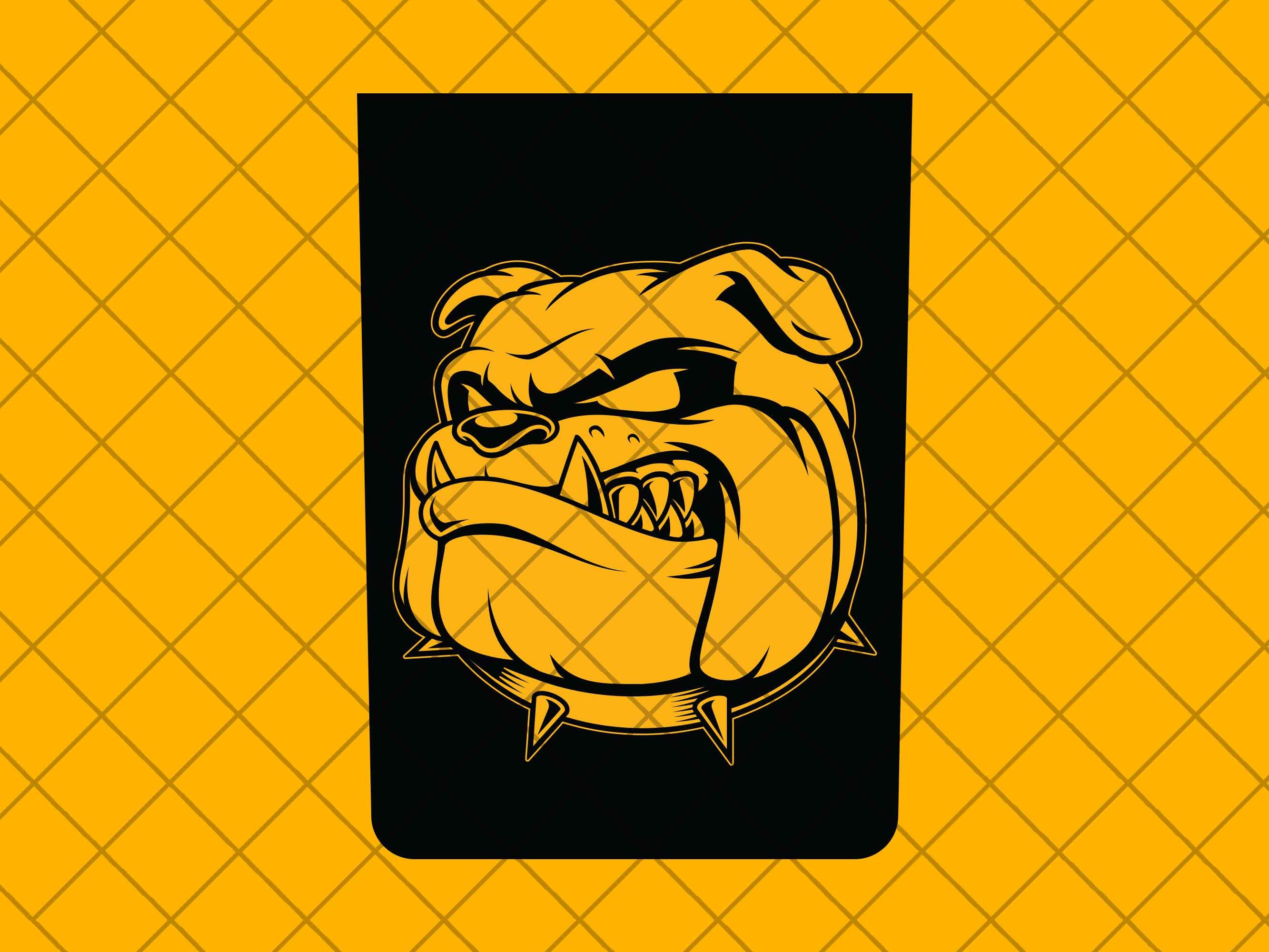 Mad Dog Truck Hood Vinyl Decal Sticker Angry Bulldog TJ / LJ - Etsy ...