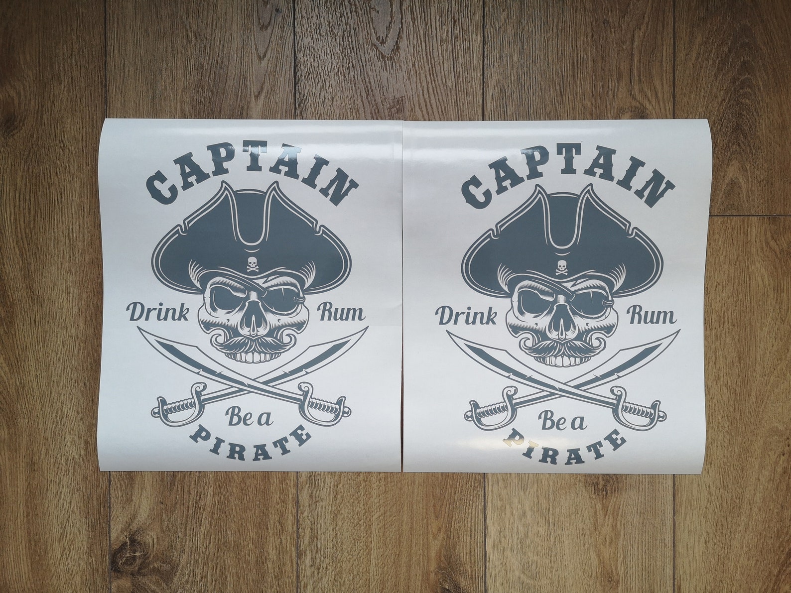 Pirate Captain Vinyl Decal Sticker Pirate Skull Decal Ship - Etsy
