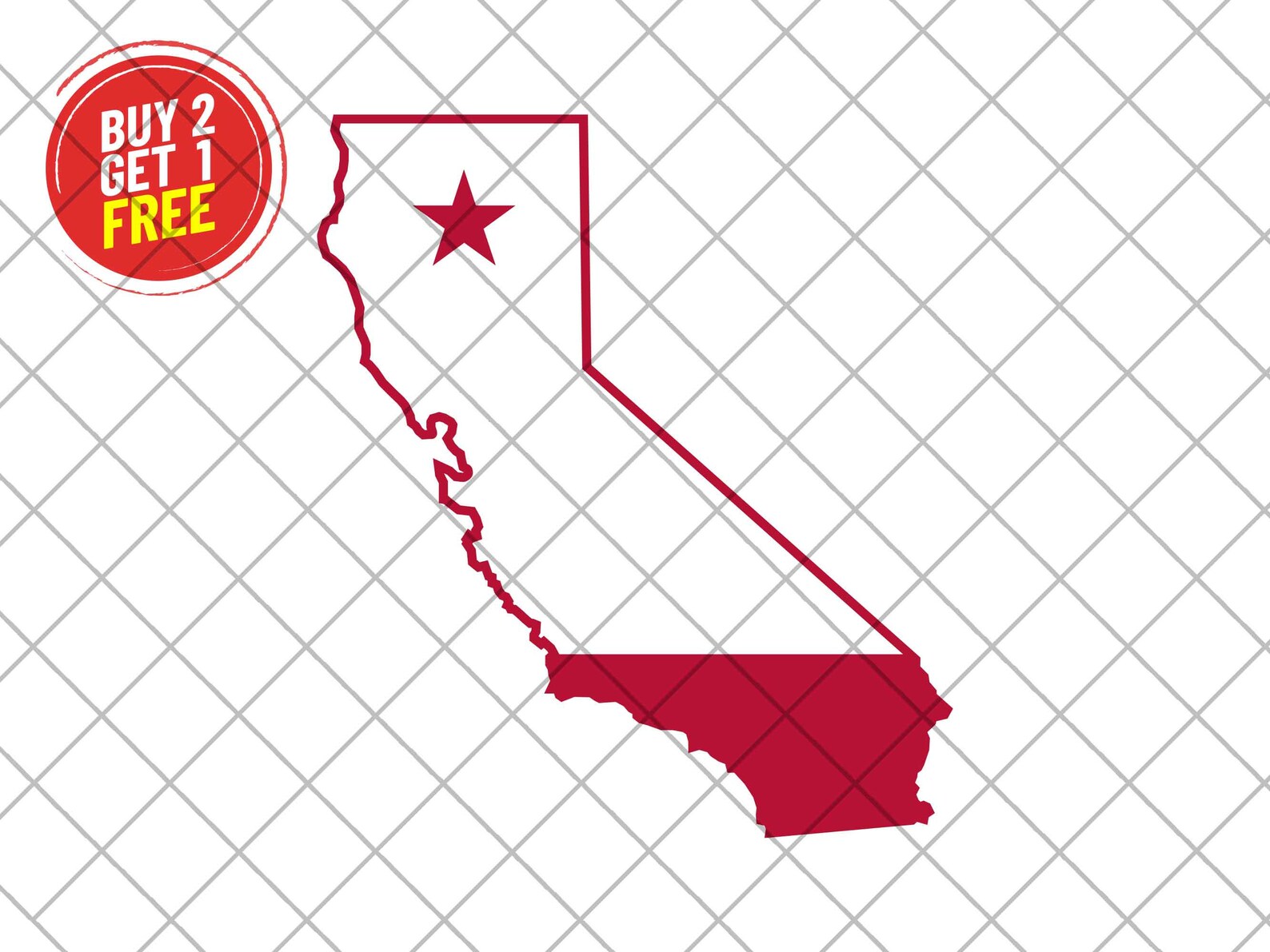 California State Vinyl Decal Sticker California Republic Map - Etsy
