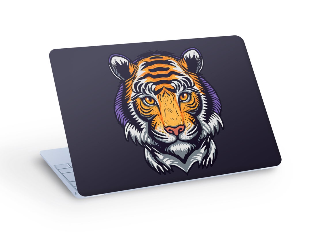 Cool TIGER LAPTOP SKIN Decal Sticker, Tiger Cartoon Laptop Skin Decal ...