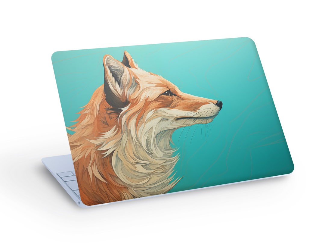 FOX LAPTOP SKIN Decal Sticker, MacBook Skin, Unique Fox Painting Skin ...