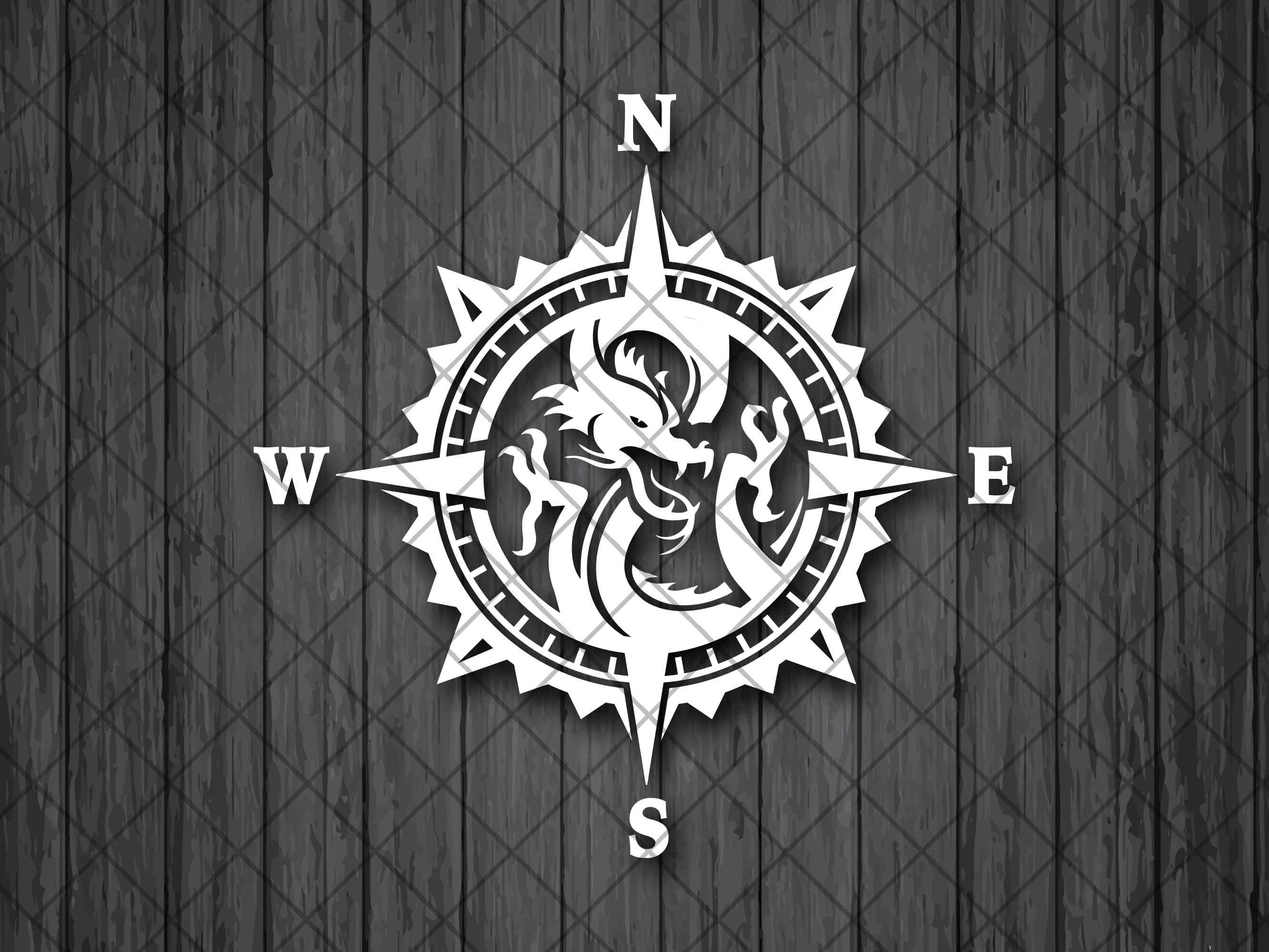 Dragon Compass Rose