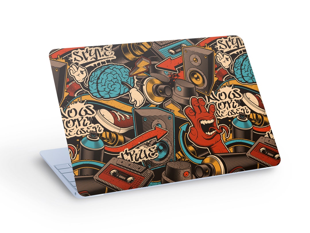 GRAFFITI LAPTOP SKIN Decal Sticker, Old School Graffiti Laptop Skin ...