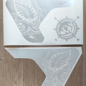 Angry Octopus Warrior Fender Vent Vinyl Decal Sticker, JL / JLU / JT ...