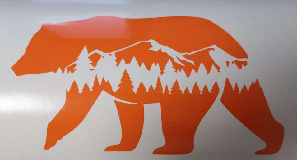 Bear Vinyl Decal Sticker Adventure Decal Mountain Decal | Etsy