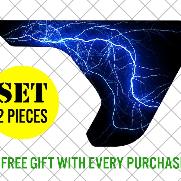 Lightning Blue Decals - Etsy