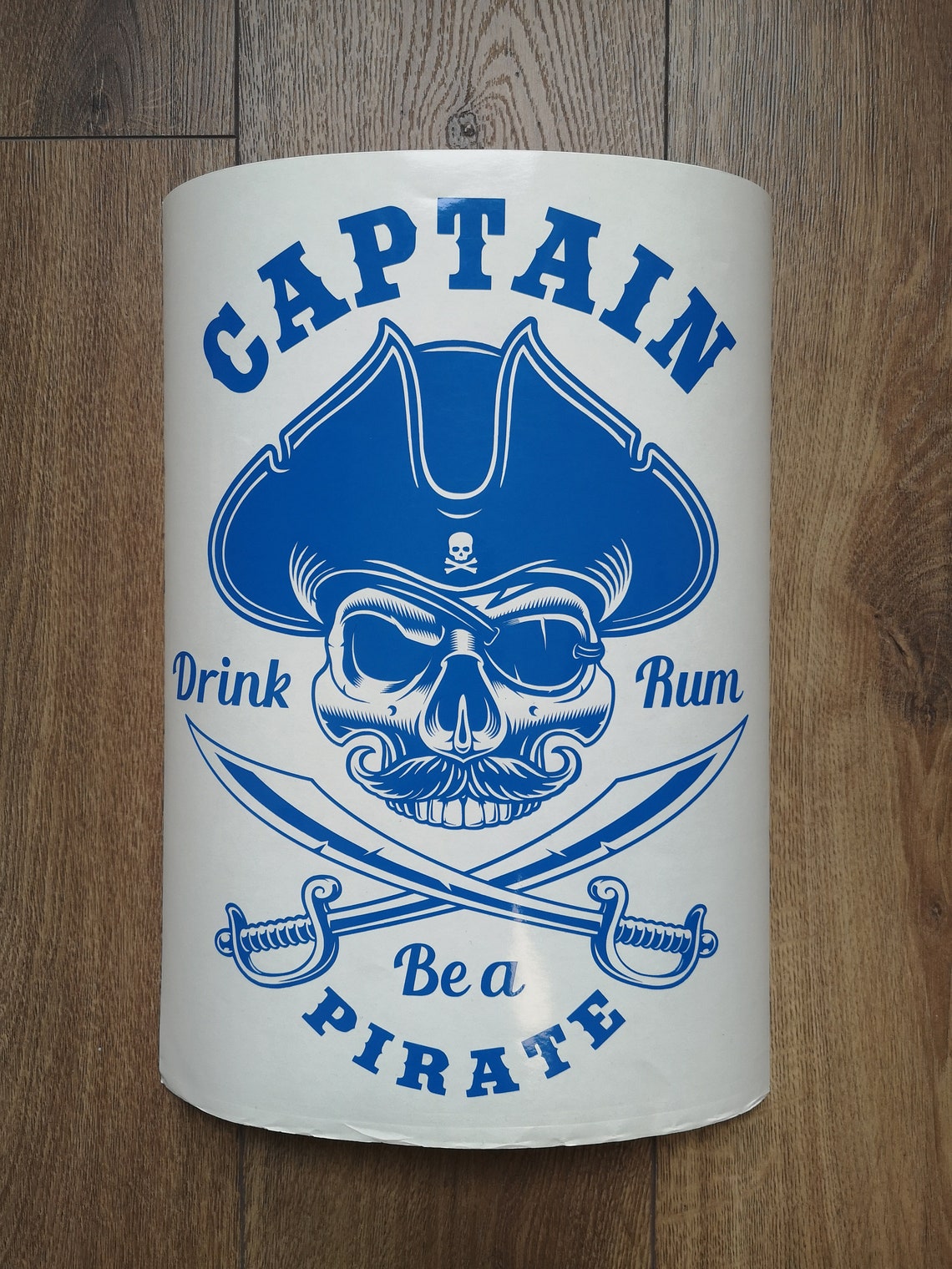 Pirate Captain Vinyl Decal Sticker Pirate Skull Decal Ship - Etsy