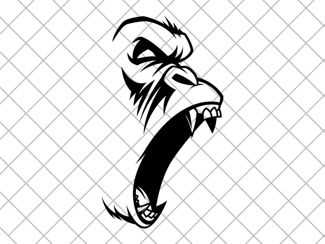 Angry Gorilla Vinyl Decal Sticker, 4x4 Trucks Cars Vinyl Decal Sticker ...