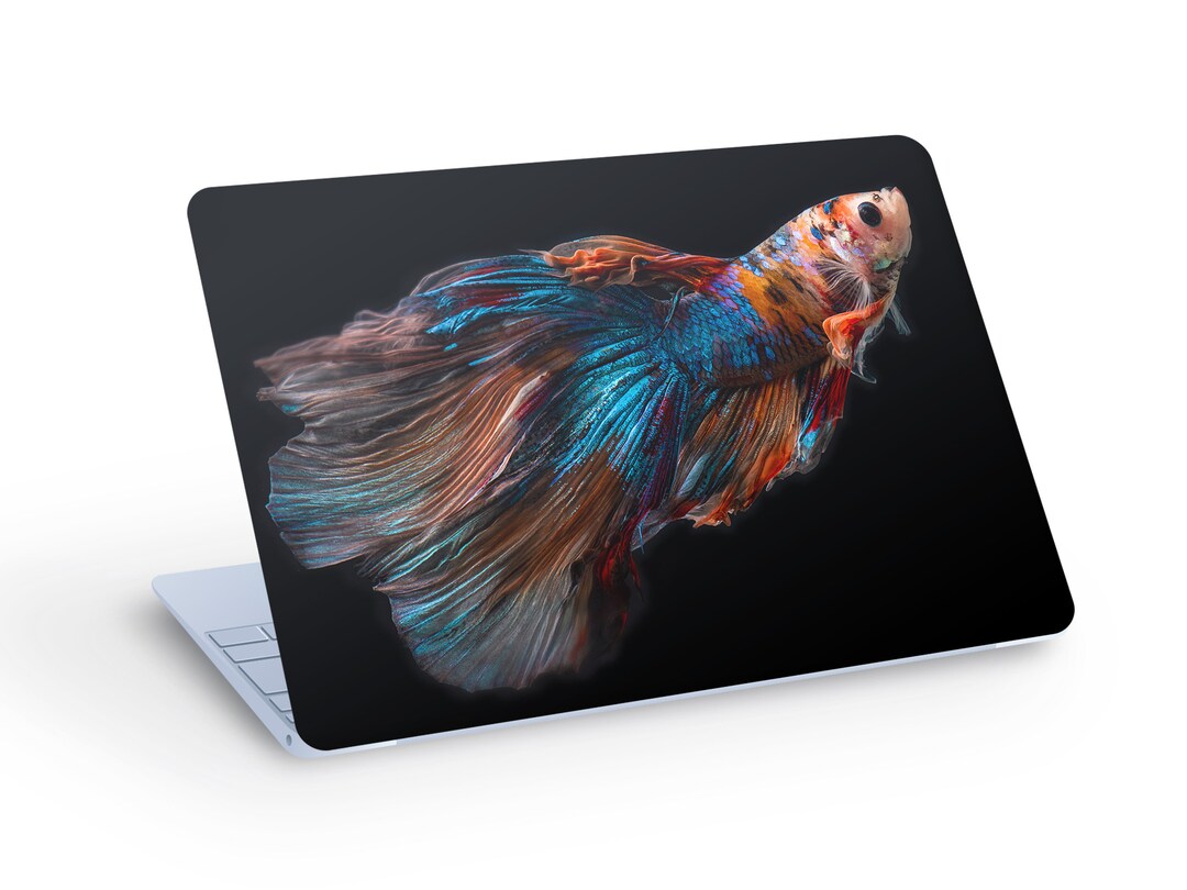 Fighting Fish LAPTOP SKIN Decal Sticker, BETA Fish Laptop Skin Decal ...