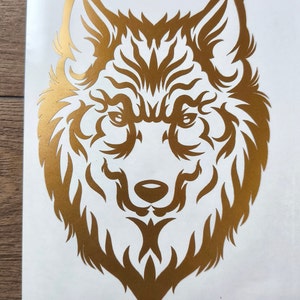 Wolf Vinyl Decal Sticker, Wolf Car Decal, Truck Wolf Decal, Laptop ...