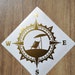 BEACH Compass Vinyl Decal Sticker Compass Rose Vacation - Etsy