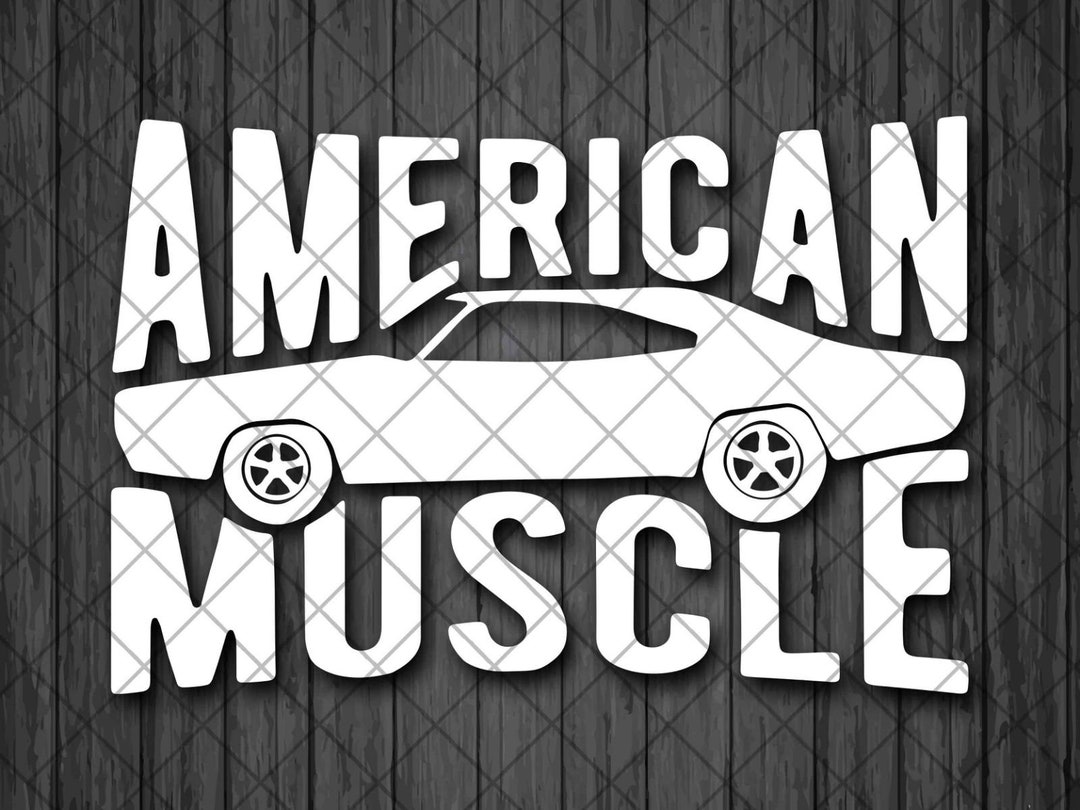 AMERICAN MUSCLE Vinyl Decal Sticker, AMERICAN Cars Vinyl Decal Sticker ...