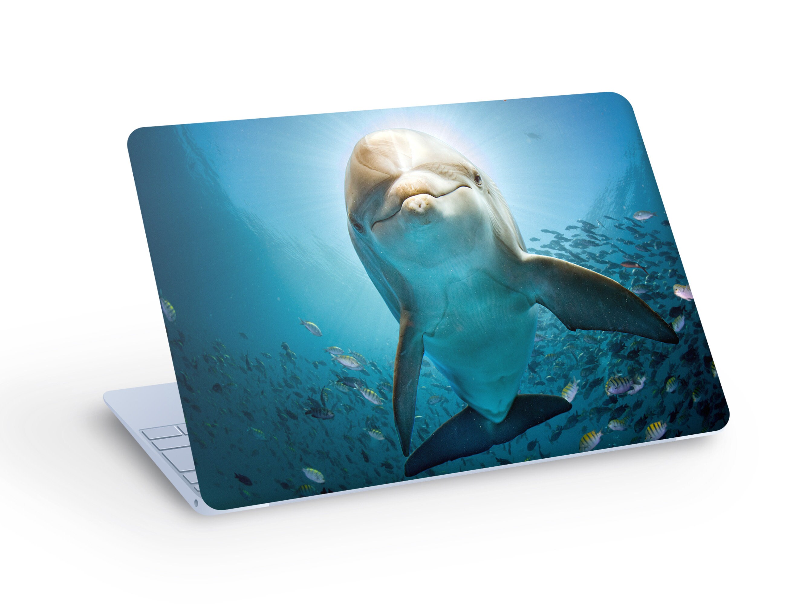 DOLPHIN LAPTOP SKIN Decal Sticker, Dolphin Laptop Skin Decal Custom ...