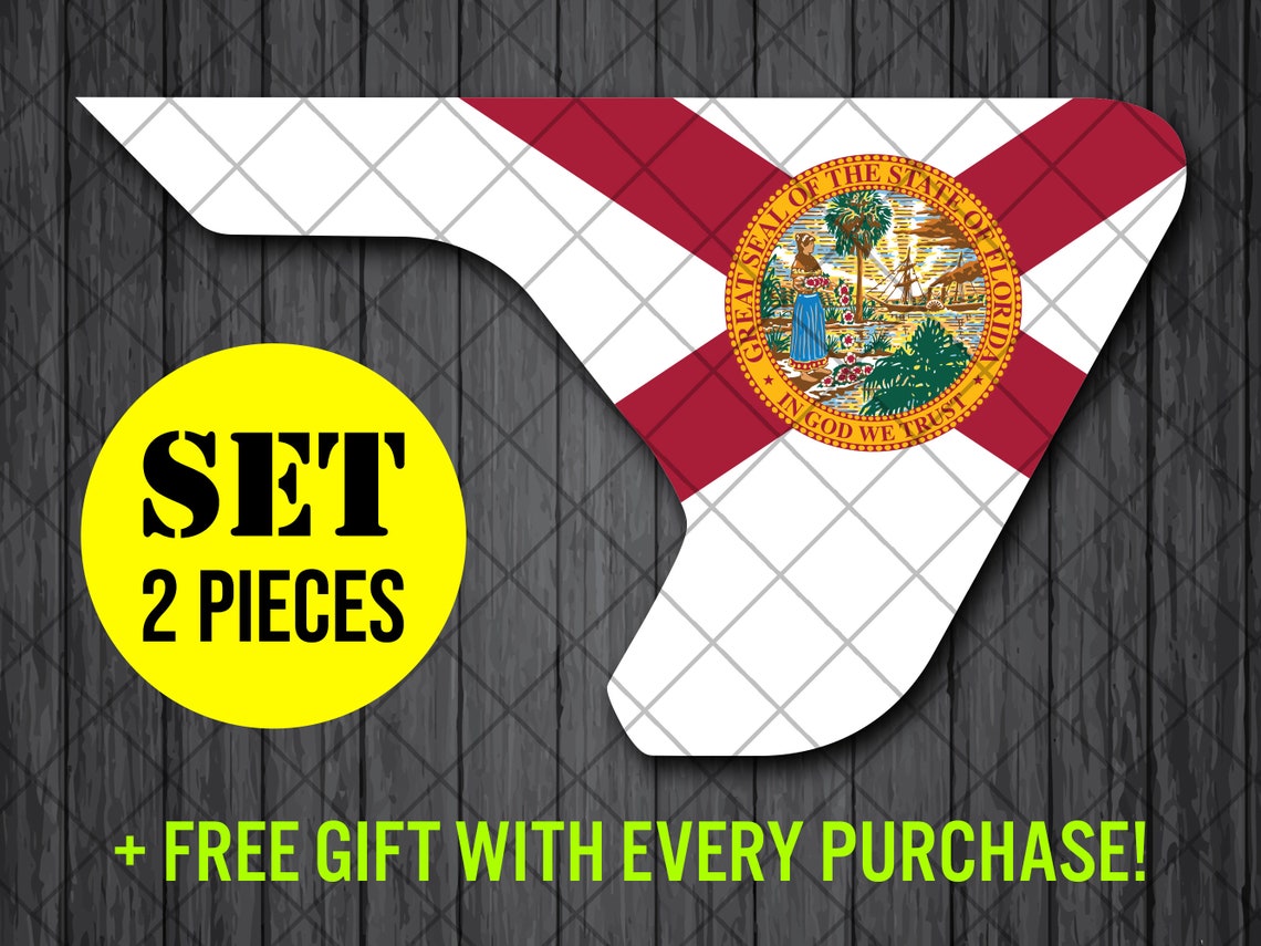 Florida State Fender Vent Vinyl Decal Sticker, JL / JLU / JT Fender ...