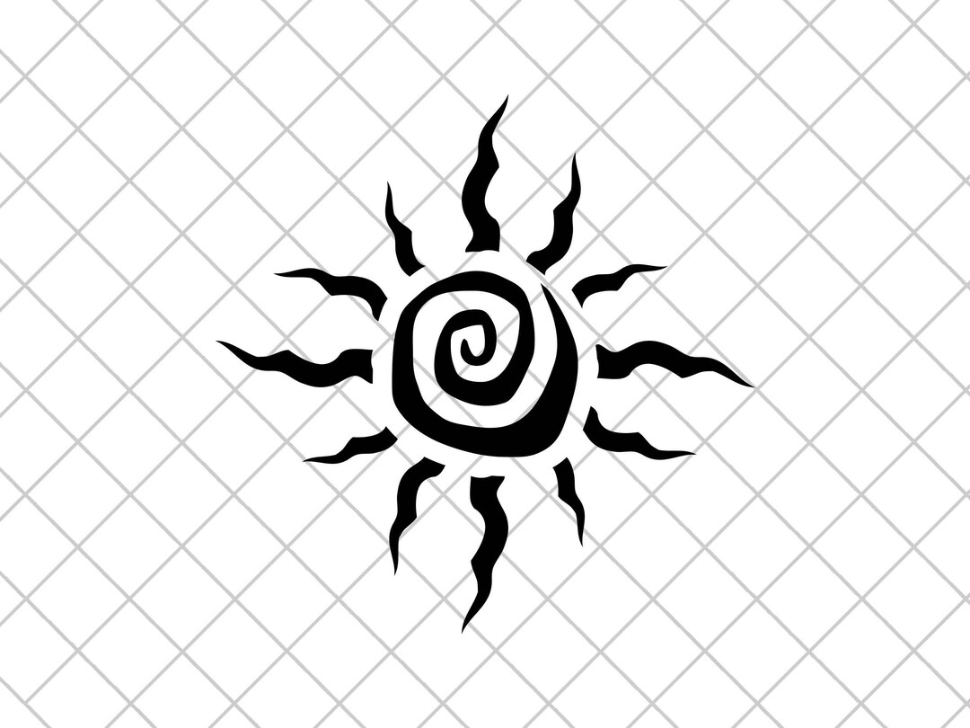 Tribal SUN Vinyl Decal Sticker, Nature Car Decal, SUN Car Decal, Laptop ...