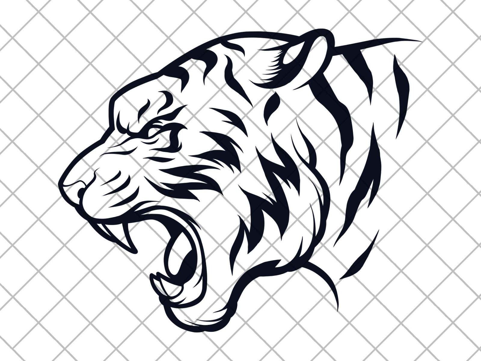 TIGER Vinyl Decal Sticker Angry TIGER Decal TIGER Truck - Etsy