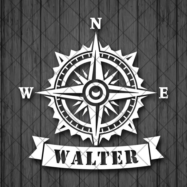 Compass Decal - Etsy