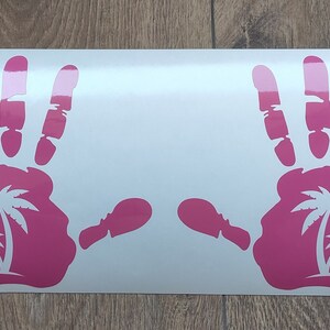 Two Hand With Plams Wave Stickers Vinyl Decal Sticker, Fits JL / JLU ...